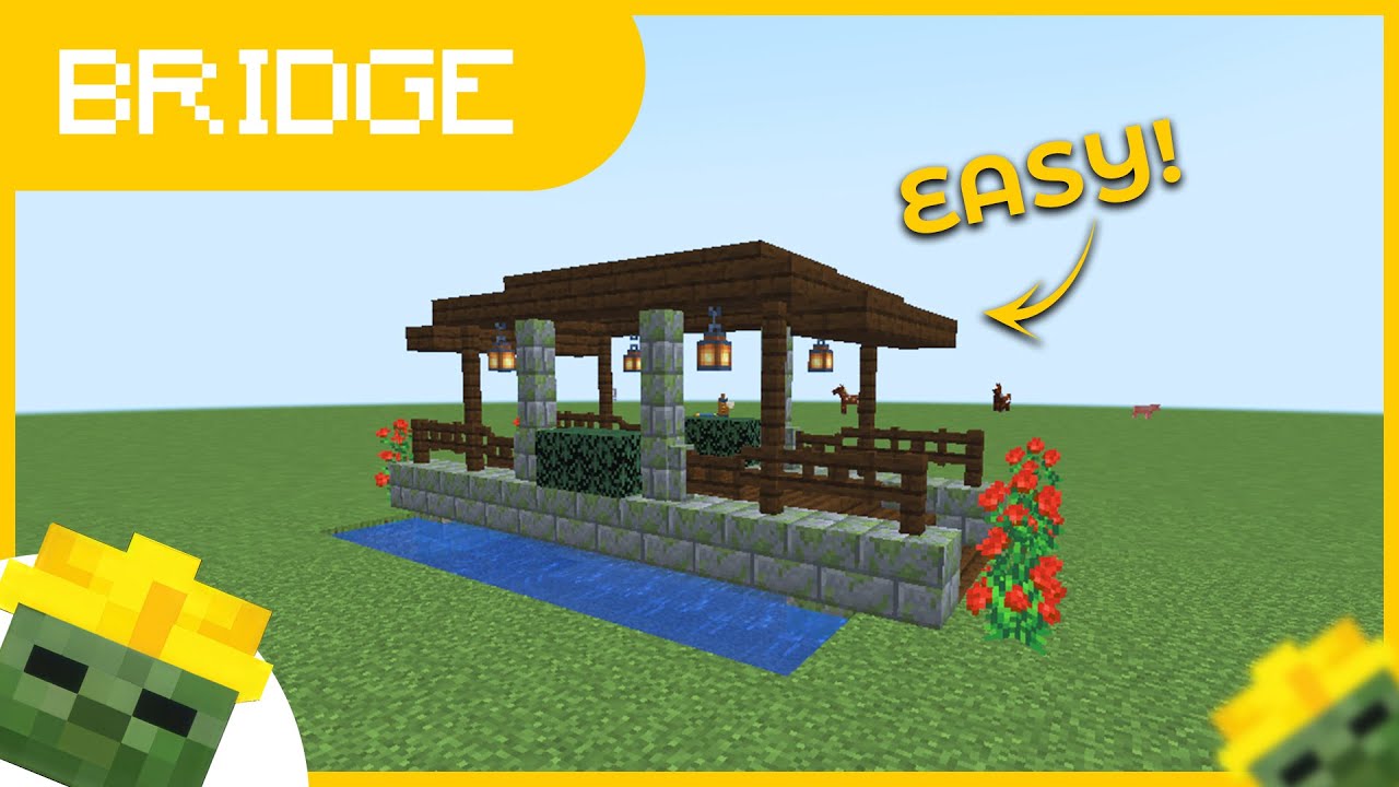 Minecraft: How To Build Bridge (Tutorial) - YouTube