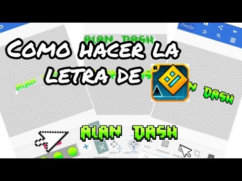 Como hacer la letra de Geometry Dash - YouTube