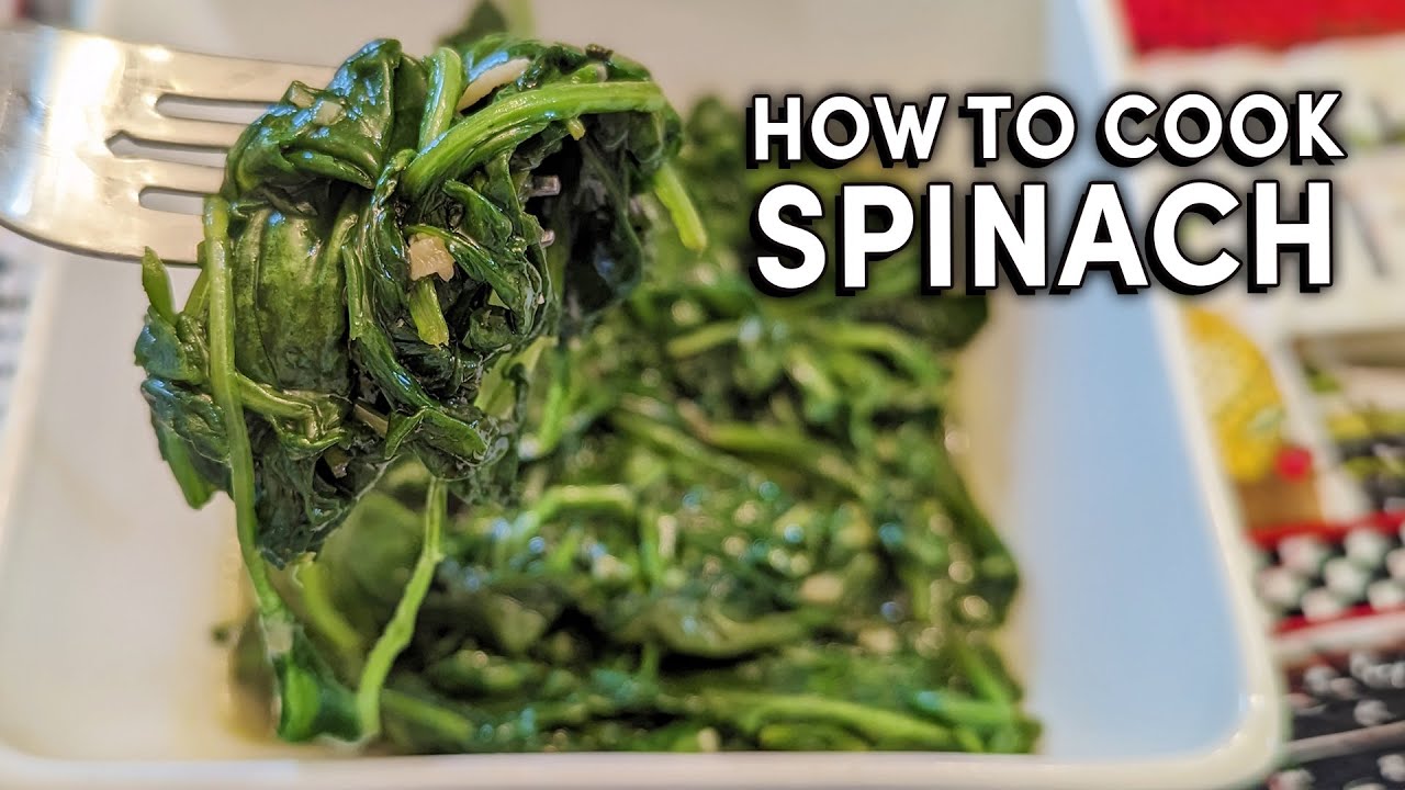 How to Cook Spinach, Italian way - super healthy - YouTube