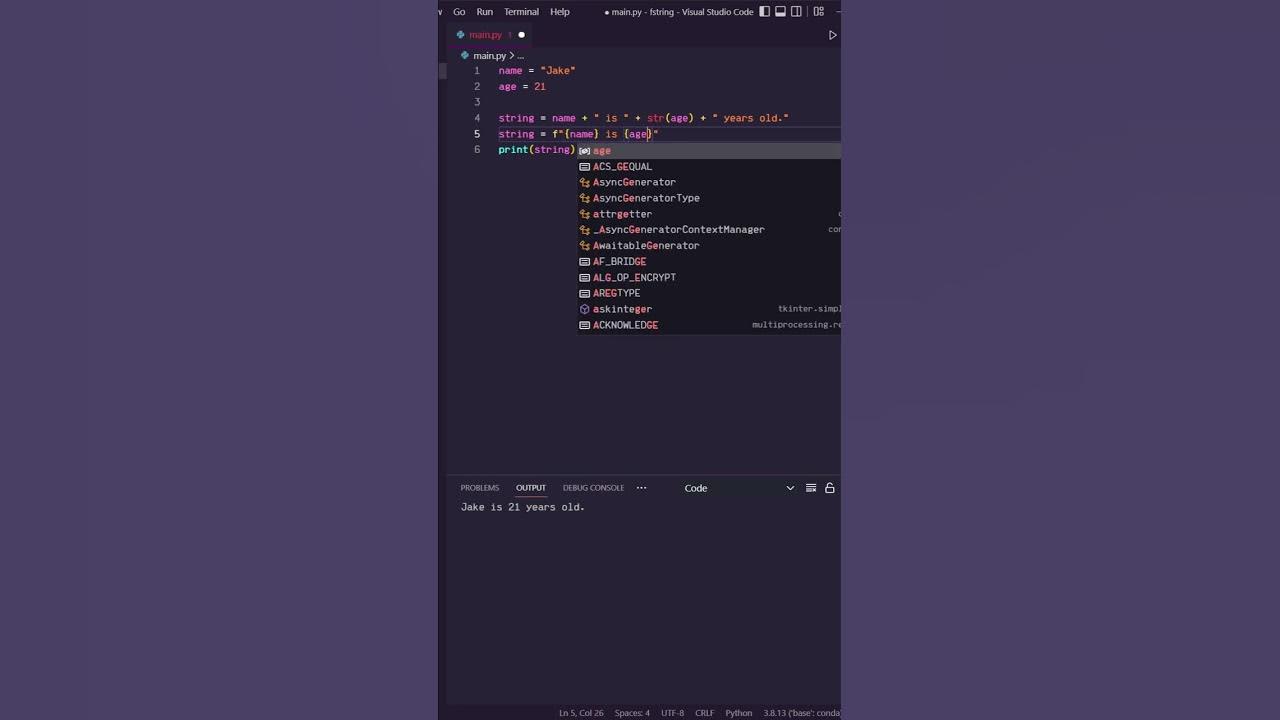Much Better Way Of Adding Variables To Strings In Python Python