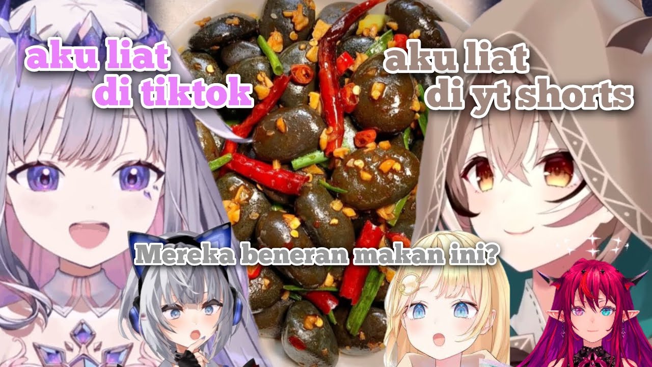 moment Bijou, Zeta, Mumei, Irys, & Ame gibahin orang yang makan batu di ...