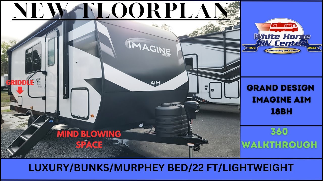 Luxury/22FT/ Lightweight/Bunks/Murphybed/ Grand Design Imagine Aim 18BH ...