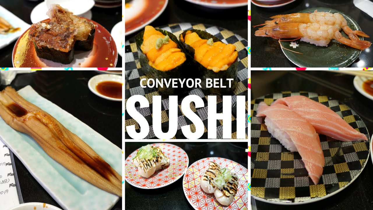 Delicious Japanese Sushi From Katu Midori (conveyor belt style!) - YouTube