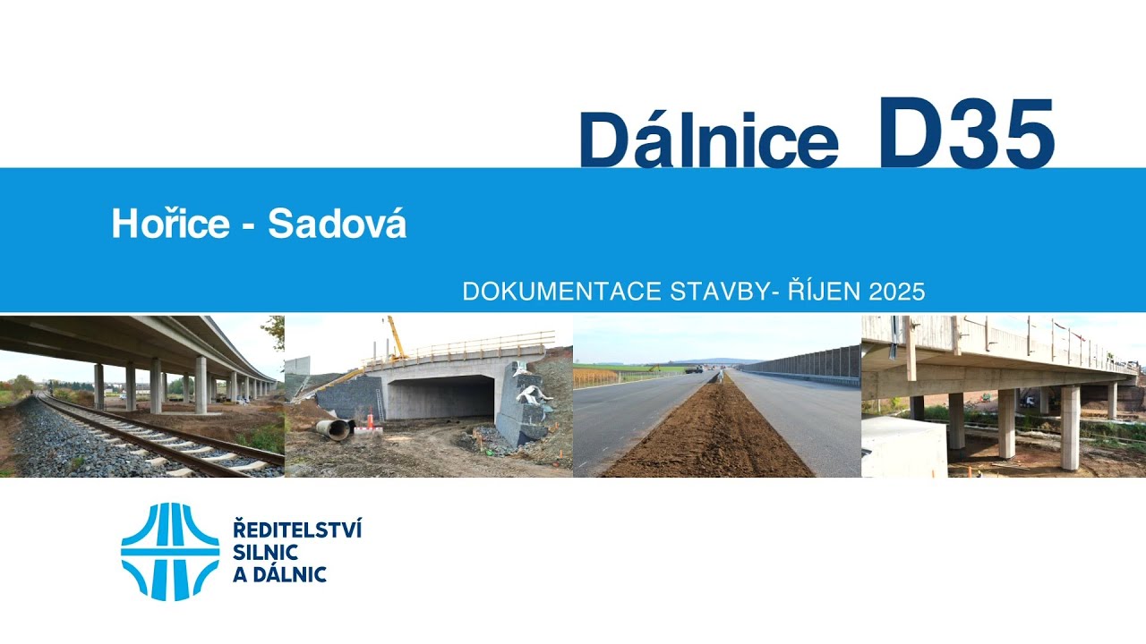 D35 Hořice–Sadová (dokumentace stavby 10/2025) - YouTube