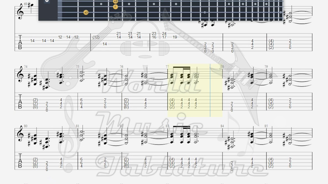 Freedom Call Turn Back Time GUITAR 3 TAB - YouTube