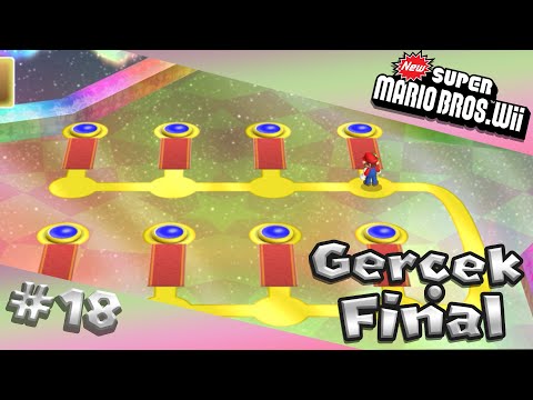 Oyun Biter, Seri Biter / New Super Mario Bros. Wii (2 Kişilik) Oynuyoruz #18 [Gerçek Final] [TÜRKÇE]