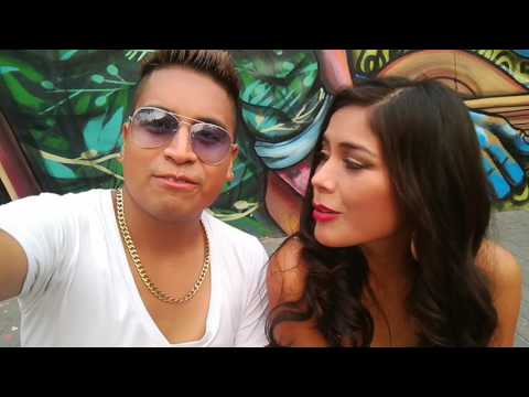 Kukuli Morante y Gustavo El NeNe grabando videoclip