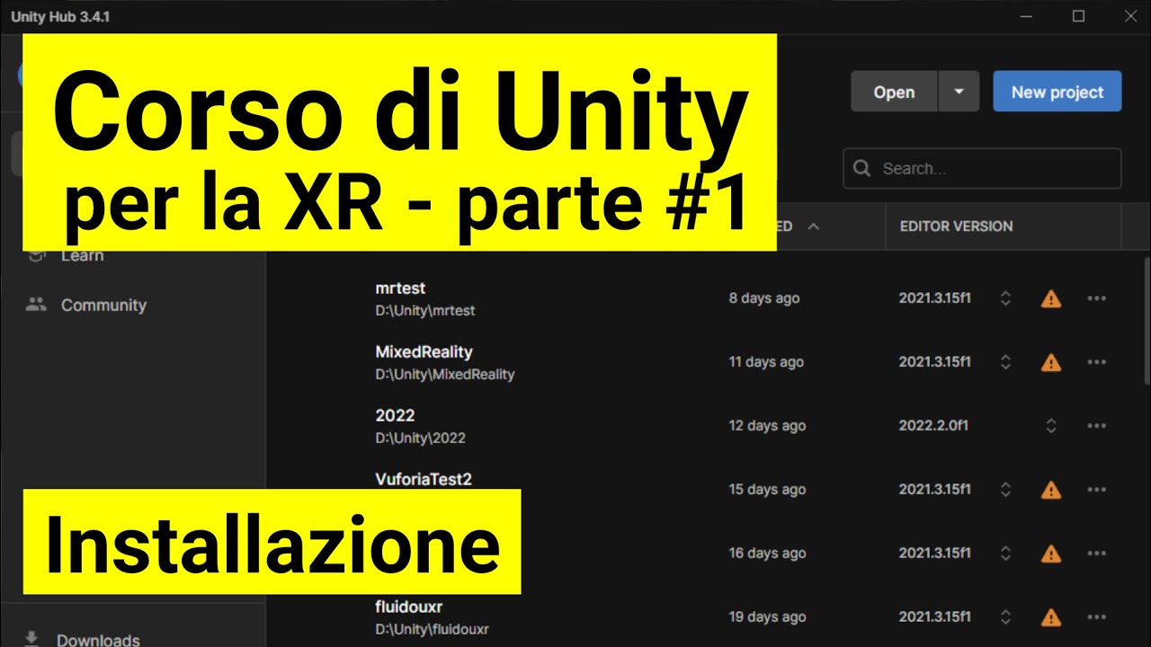 Come scaricare ed installare Unity - YouTube