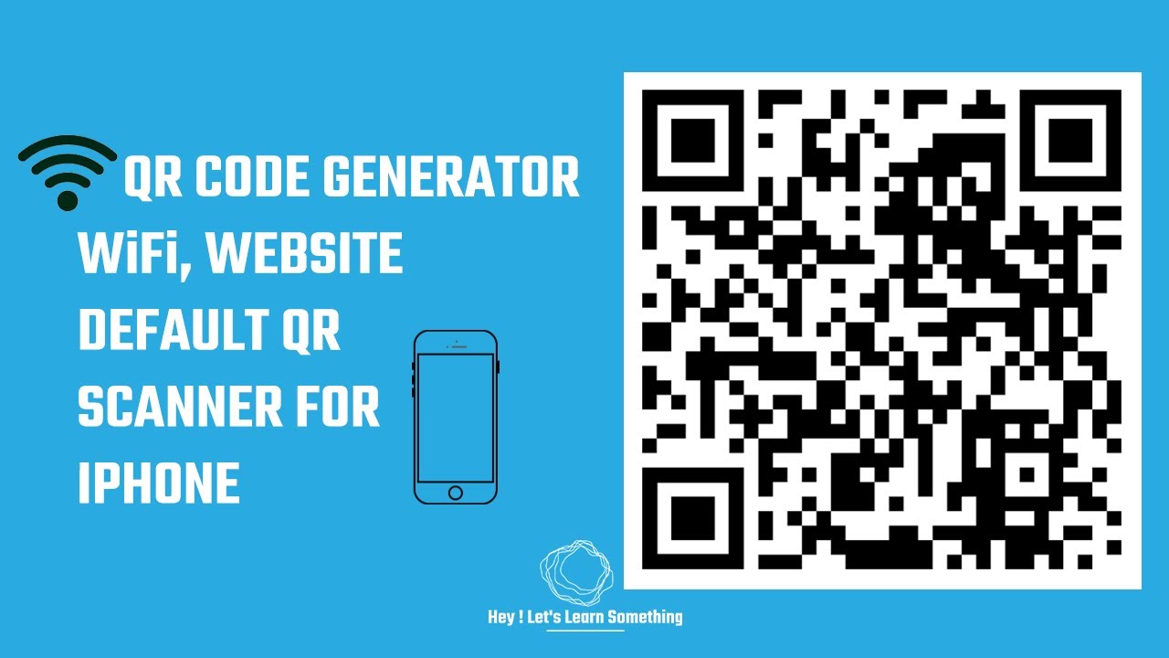 How to create QR code for Website & Wi-Fi | Scan QR code in Phones ...