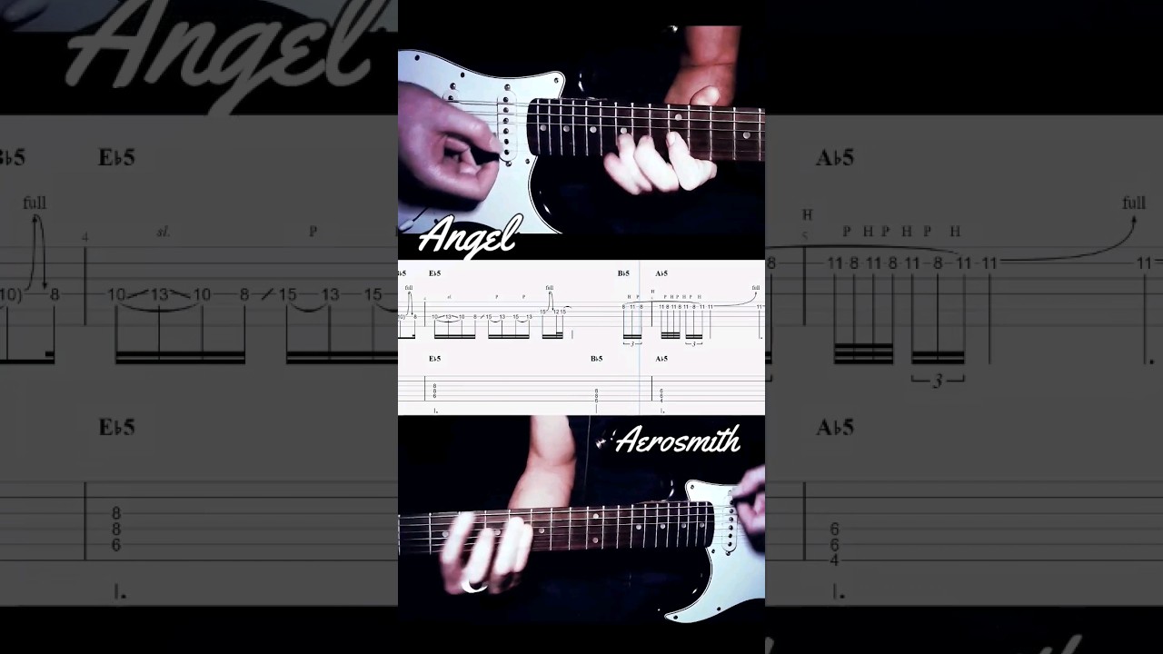 Angel - Aerosmith (intro +verse) Full video on my channel #guitarcover ...