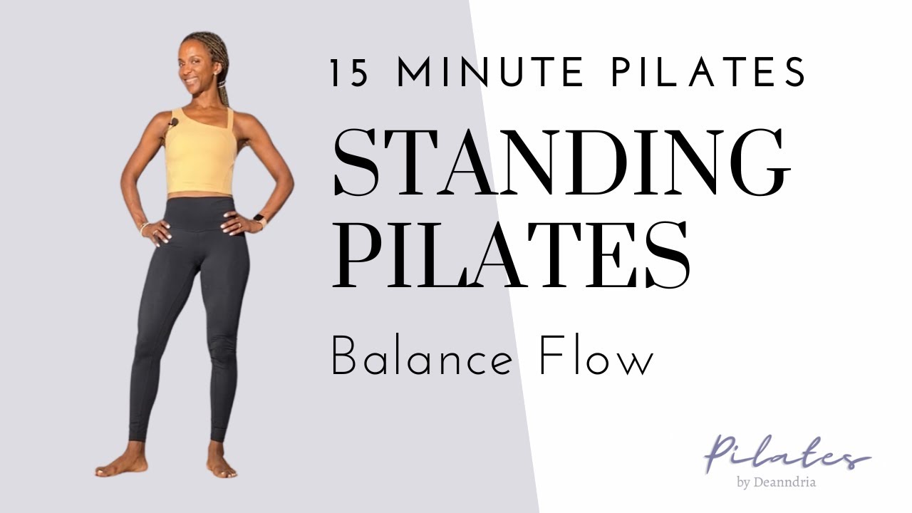 ☀️ 15 Minute Pilates / Standing Pilates // Balance Workout - YouTube