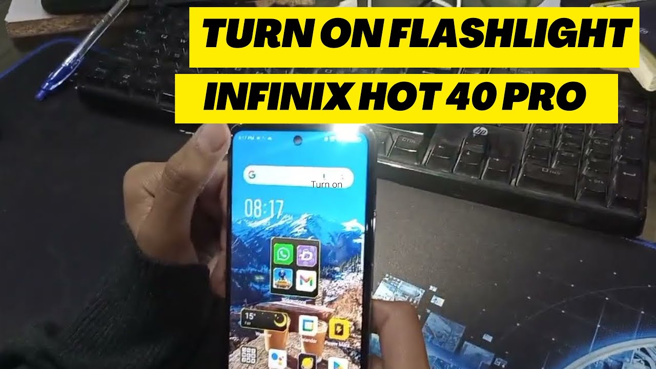 How to Turn on Flash Light on Infinix Hot 40 Pro - YouTube