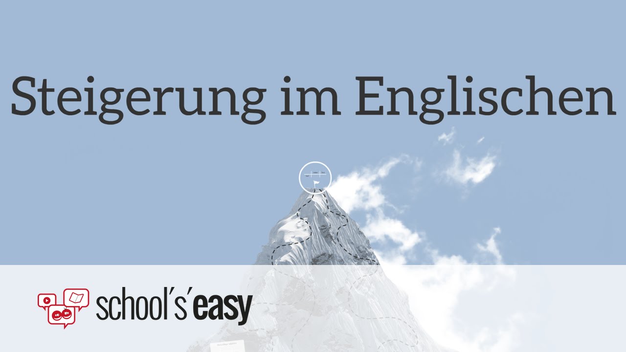 Englische Adjektive steigern - YouTube