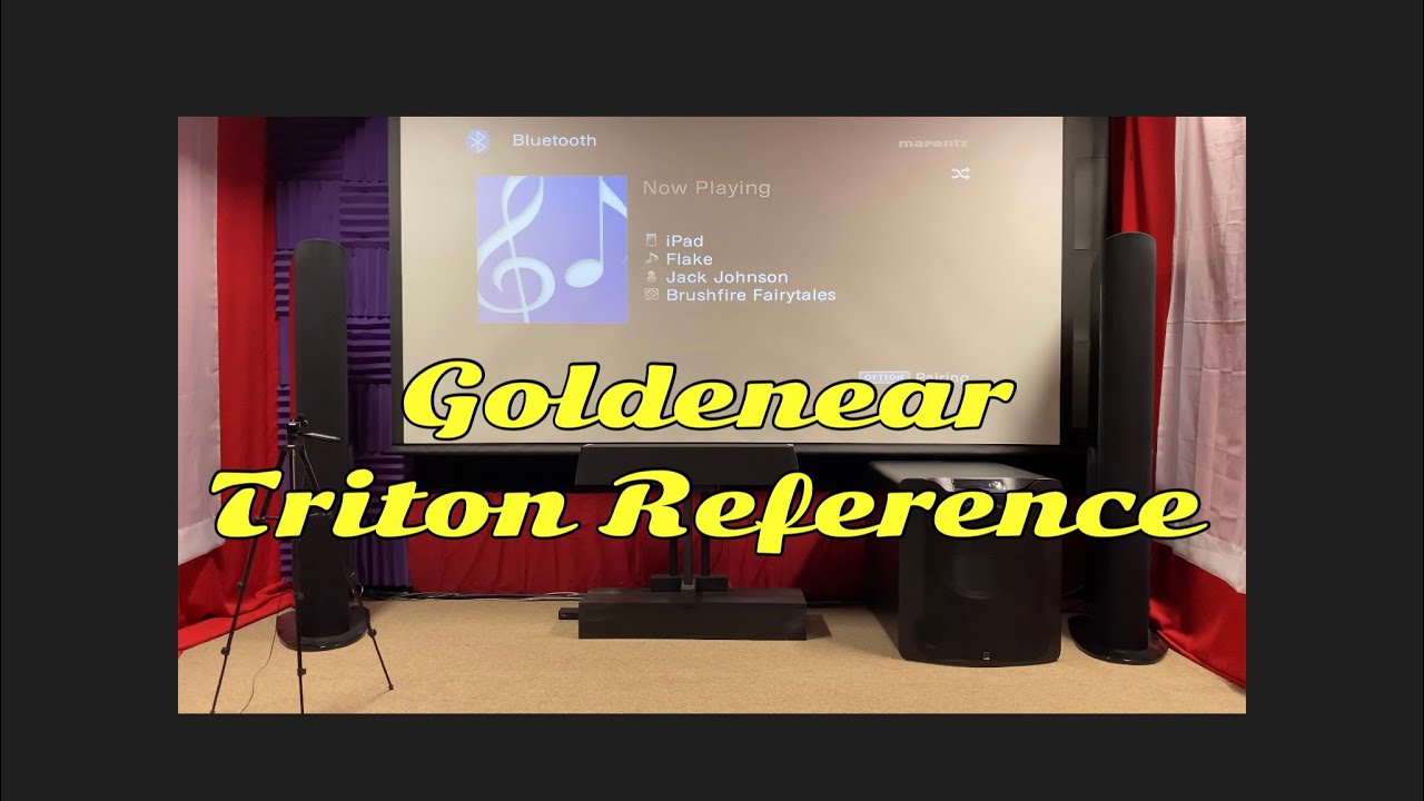 Goldenear Triton Reference music clips, Marantz, SVS goldenear ...