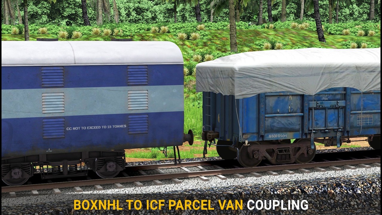 ICF Blue Parcel Van Coupling on Coal Goods | Train Simulator | Goods ...