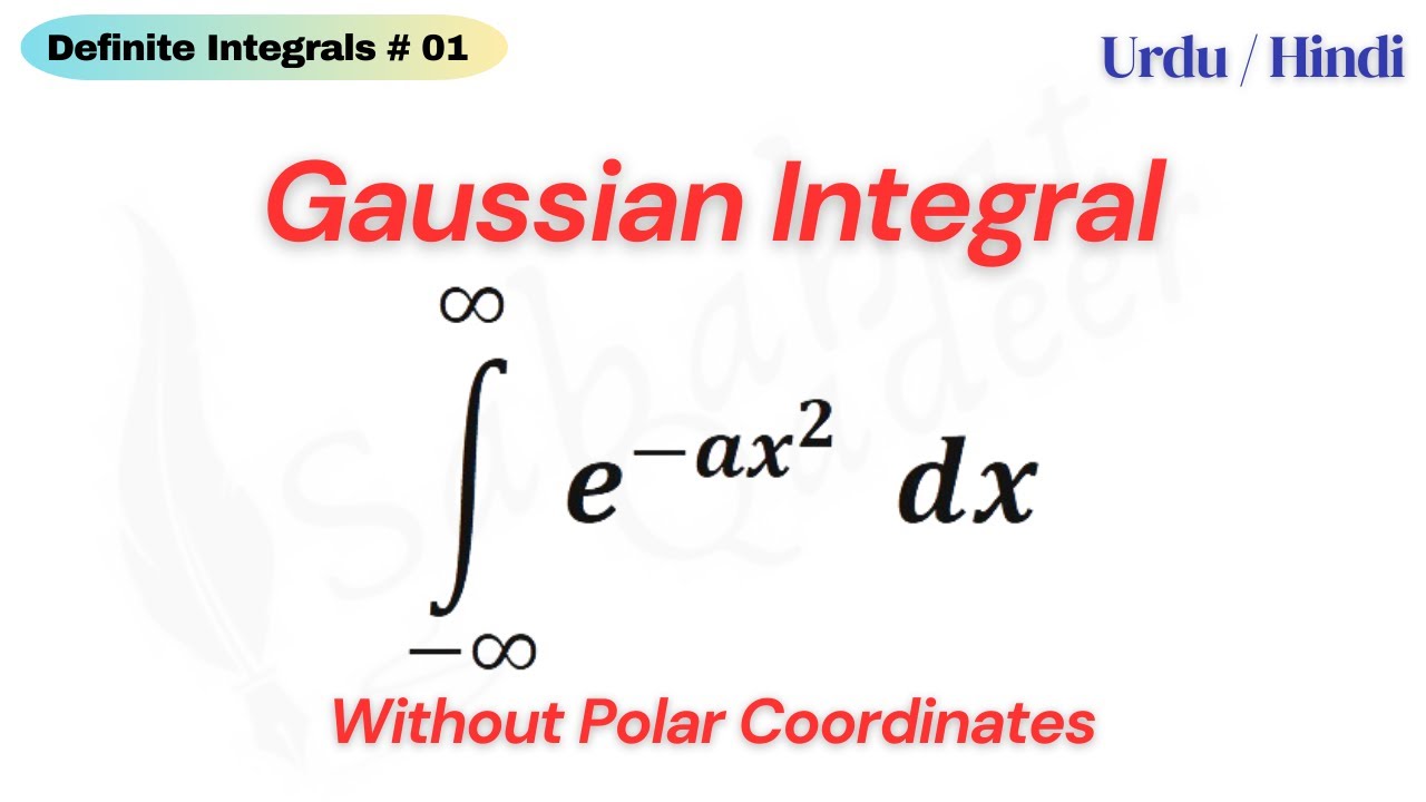 Gaussian Integrals by Cartesian Coordinates - YouTube