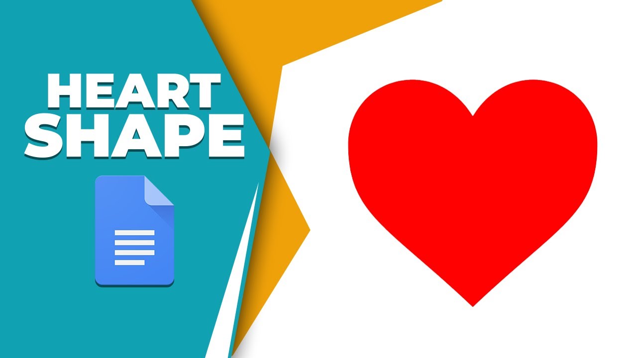 How to insert a heart shape in Google Docs - YouTube