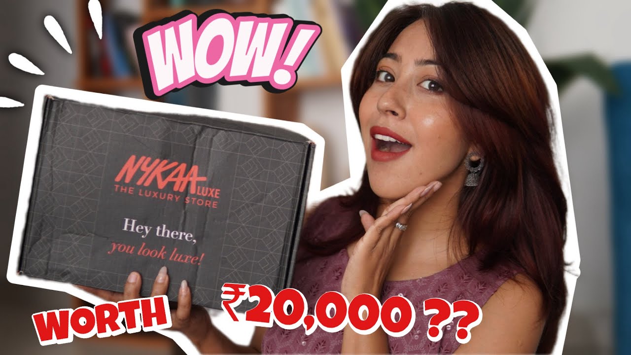 OMG 😱 NYKAA gifted me a LUXURY GIFT Box worth ₹20,000 🤩 - YouTube