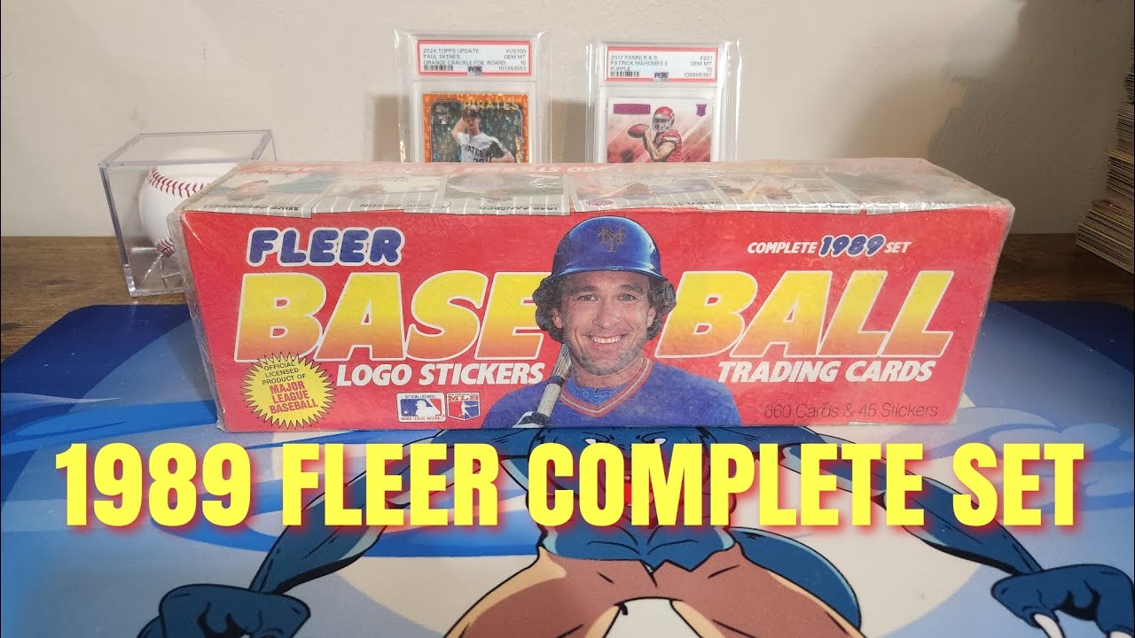 Unboxing a 1989 Fleer Set "The Kid" Rc Hit!! - YouTube