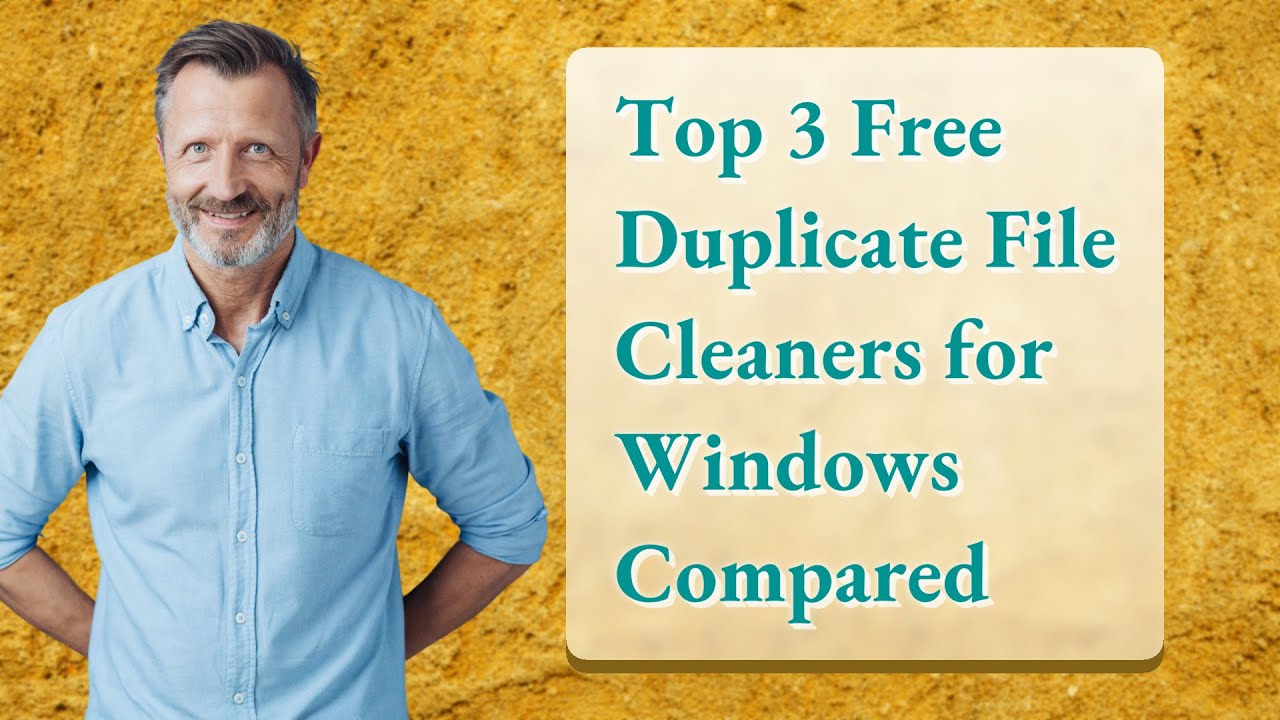 Top 3 Free Duplicate File Cleaners for Windows Compared - YouTube