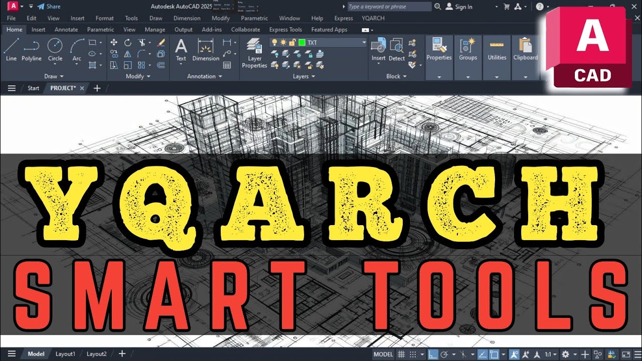 YQArch Smart Command AutoCAD Best Tutorial - YouTube