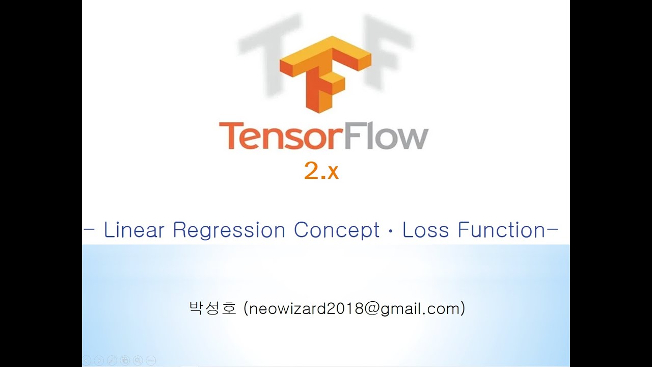 [TensorFlow 2.x 강의 04] Linear Regression (개념과 손실함수) - YouTube
