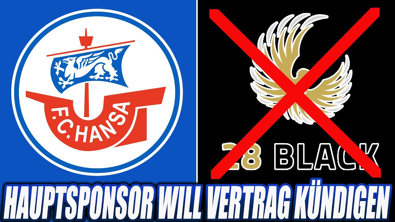 Hauptsponsor 28 BLACK will Vertrag mit Hansa Rostock kündigen... - YouTube