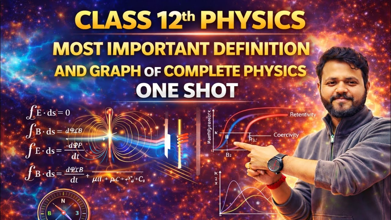 Most Important Definition and Graph class 12 Physics by Vivek Sir - YouTube