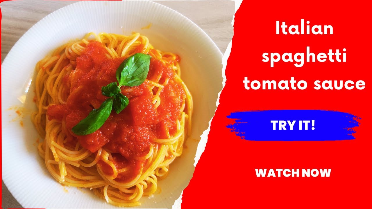 How to make Real Italian spaghetti tomato sauce - YouTube