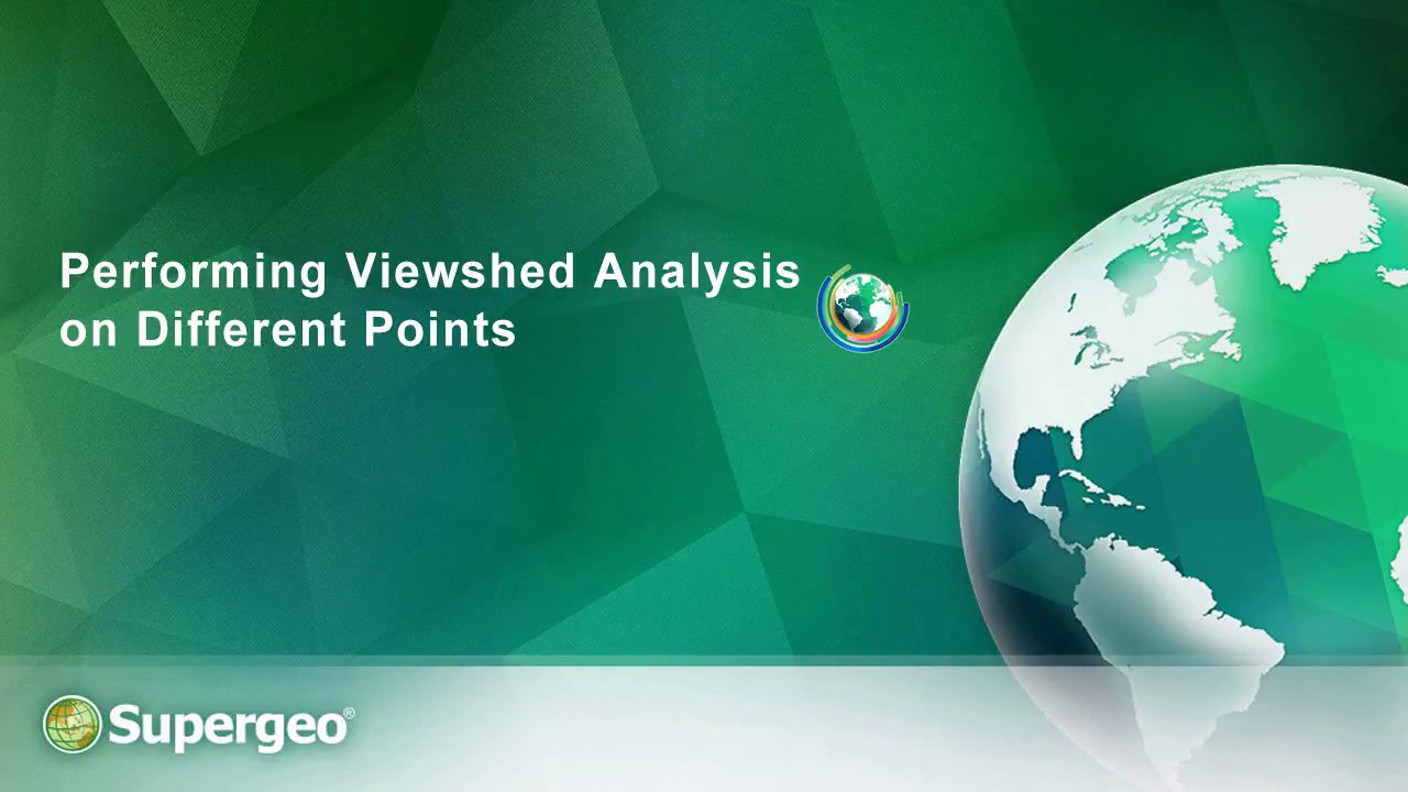 Performing Viewshed Analysis on Different Points - YouTube