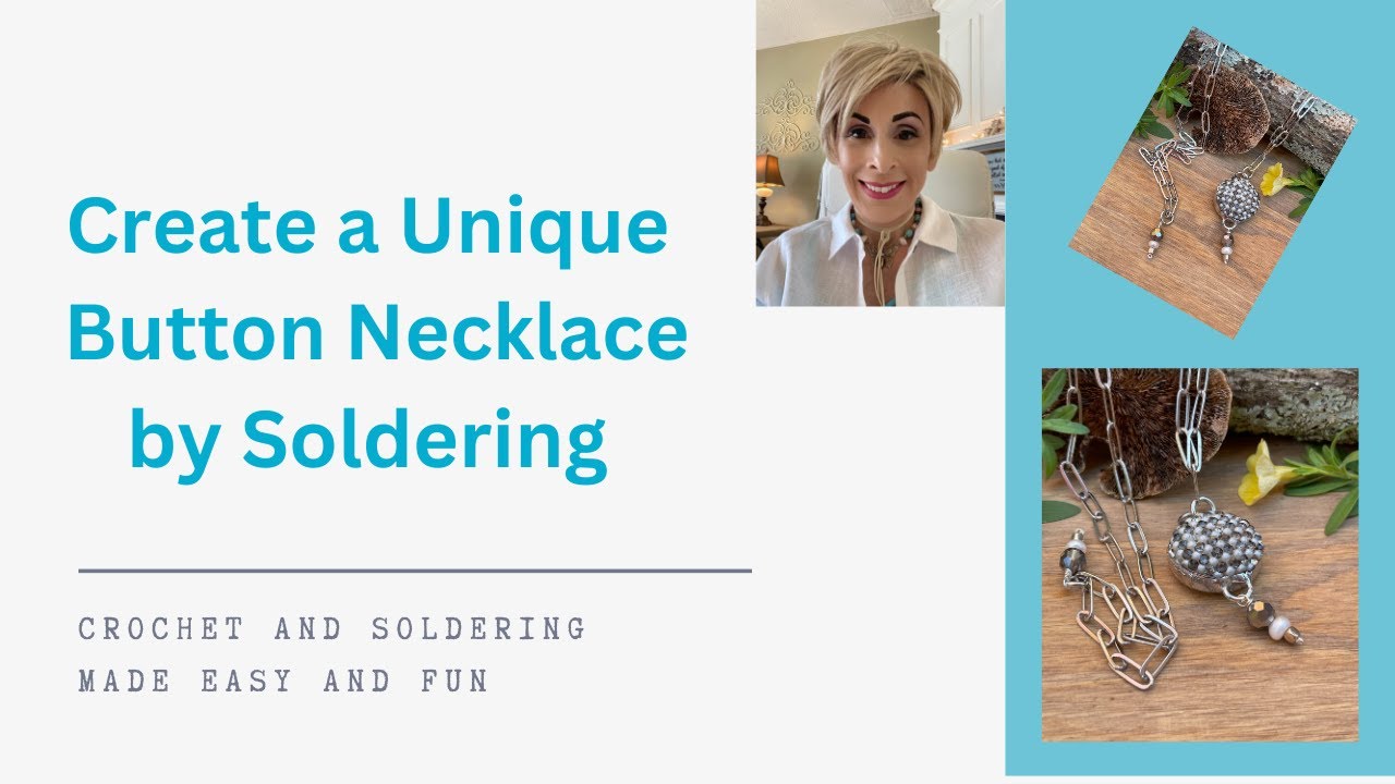 How To Make Your Own Unique Button Necklace with Soldering! DIY ...