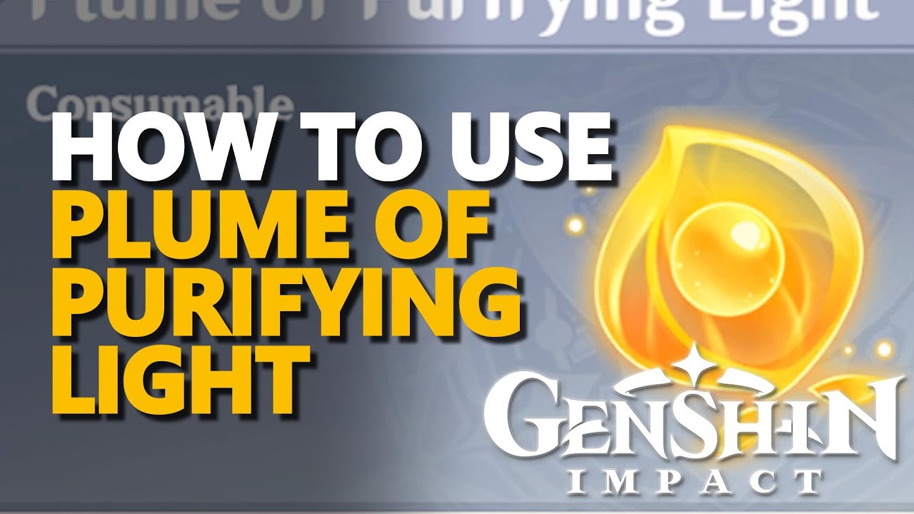 How to use Plume of Purifying Light Genshin Impact - YouTube