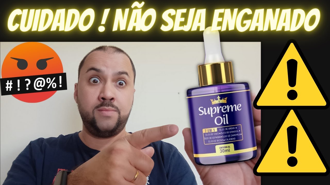 (( ANVISA )) SUPREME OIL VALE A PENA ? SUPREME OIL SERUM FACIAL ...