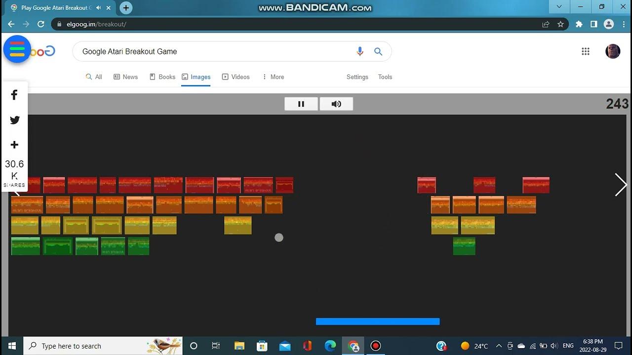 Google Atari Breakout Game (Google Easter Egg) - YouTube