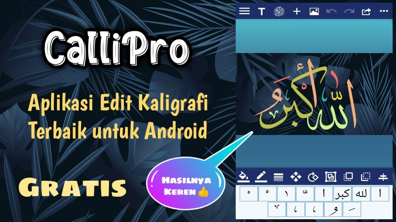 CALLIPRO - Aplikasi Edit Kaligrafi Terbaik Untuk HP Android - YouTube