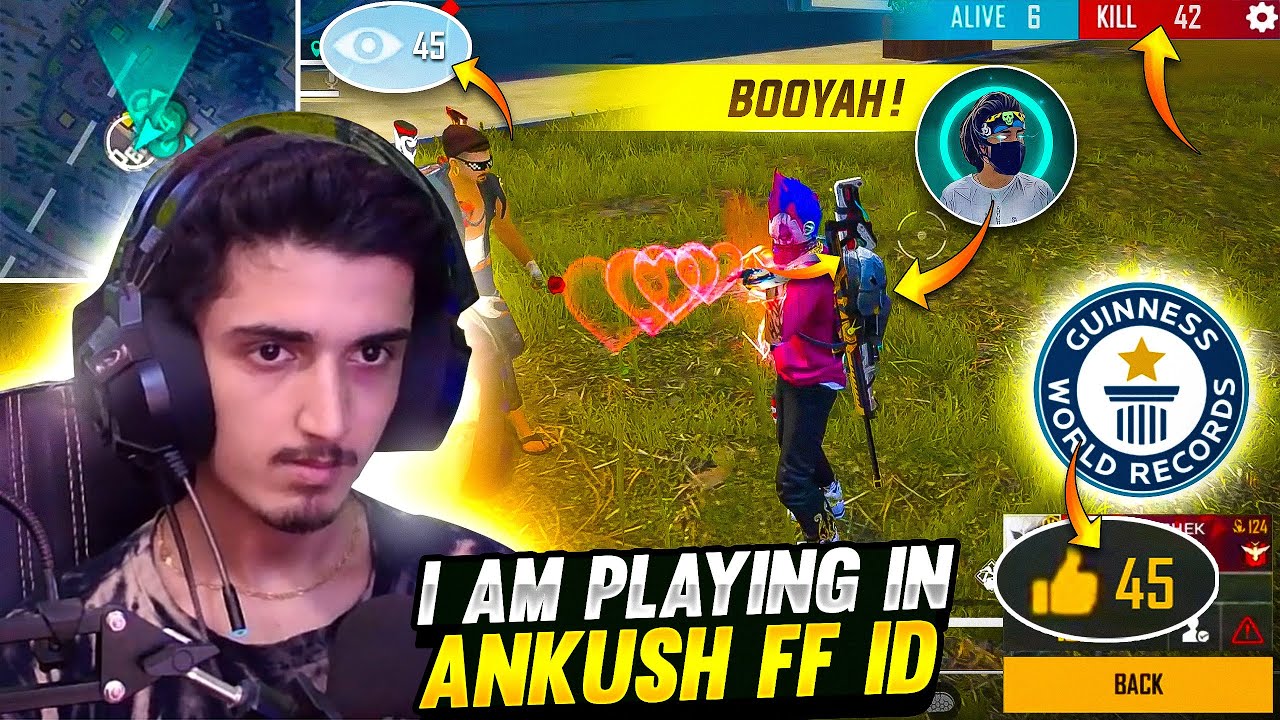 First Time Playing @ANKUSHFF01 id 😱 i Got 42 Likes 😱 New record Garena ...
