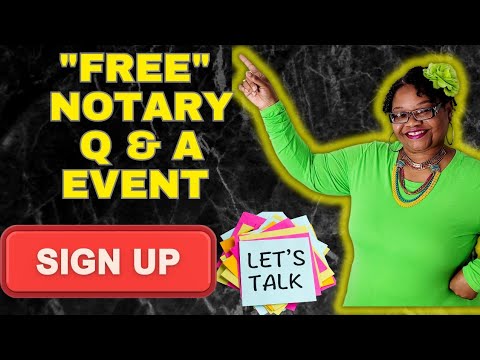 How to become a Notary Free Notary training/Event General Notary Work ...