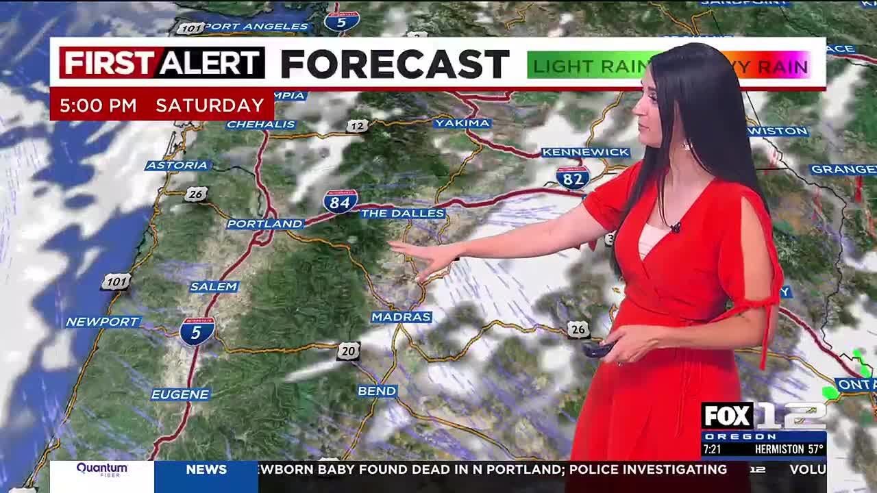 First Alert Saturday morning FOX 12 weather forecast (7/27) - YouTube