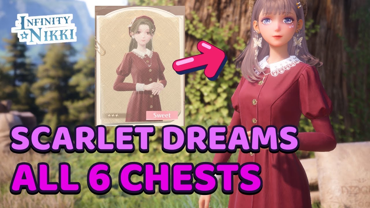 ALL 6 chest locations for Scarlet Dreams & 1 extra red hat piece ...