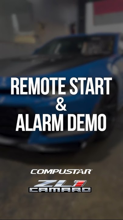 Compustar PRO T12 Car Alarm Demonstration - Camaro ZL1 - YouTube