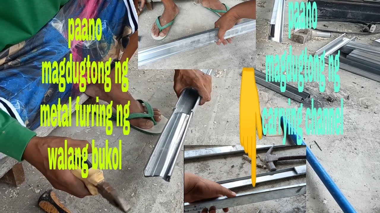 DIY paano magdugtong ng metal furring at carrying channel // DIY how to ...