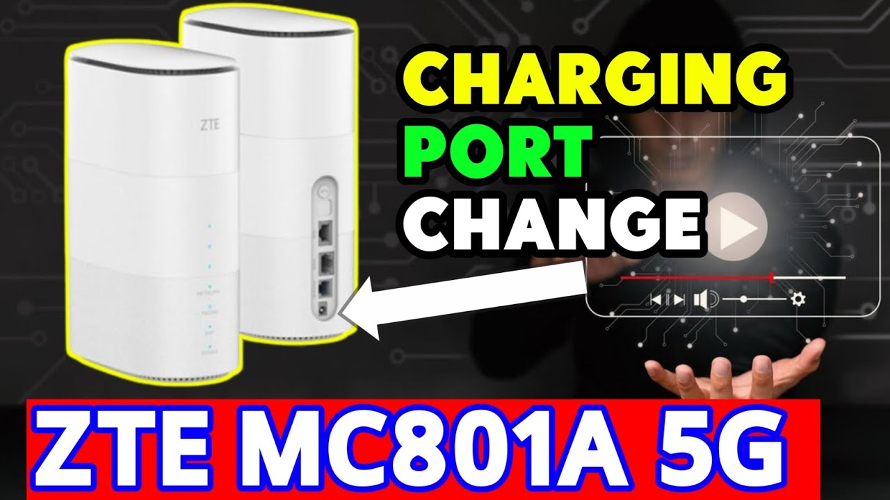 ZTE 5G (MC801A) router how to fix broken charging port (REPLEMENT AT ...