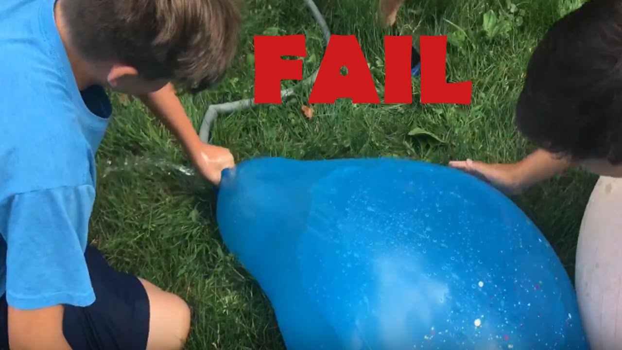 GIANT WATER BALLOON FAIL! Webisode #2 - YouTube