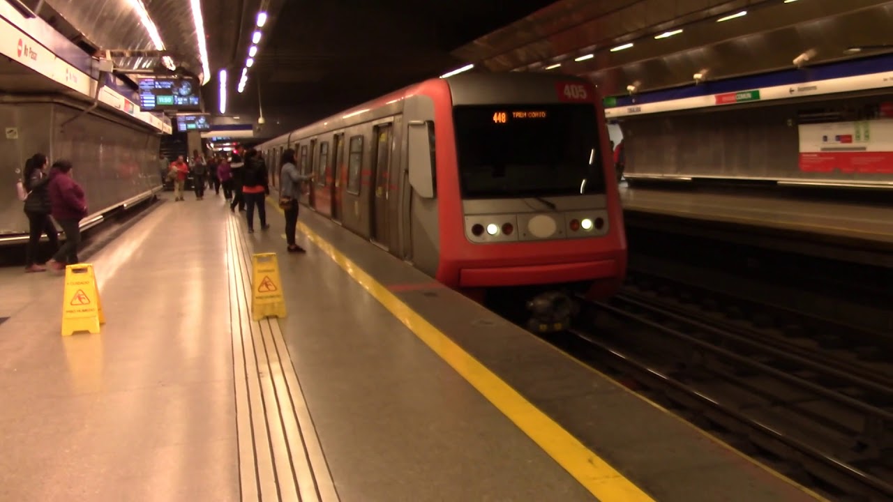 Estacion Tobalaba /Trenes Alstom AS02 -Metro de Santiago Chile - YouTube