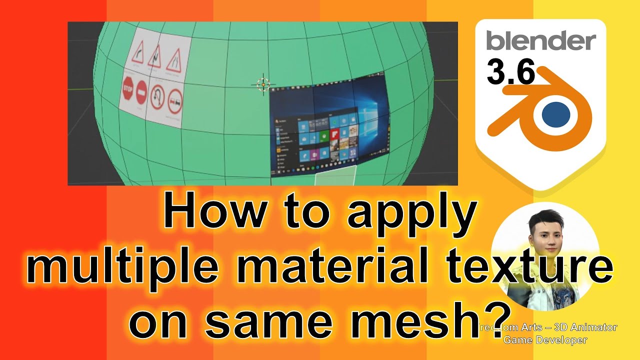 Blender 36 How To Apply Multiple Material On Same Mesh Tutorial