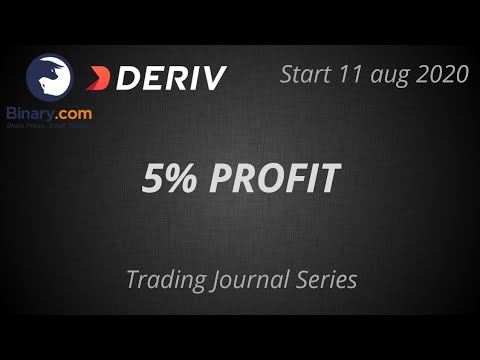5% Profit | Trading Journal Series | Start 11 Aug '20 | binary.com ...