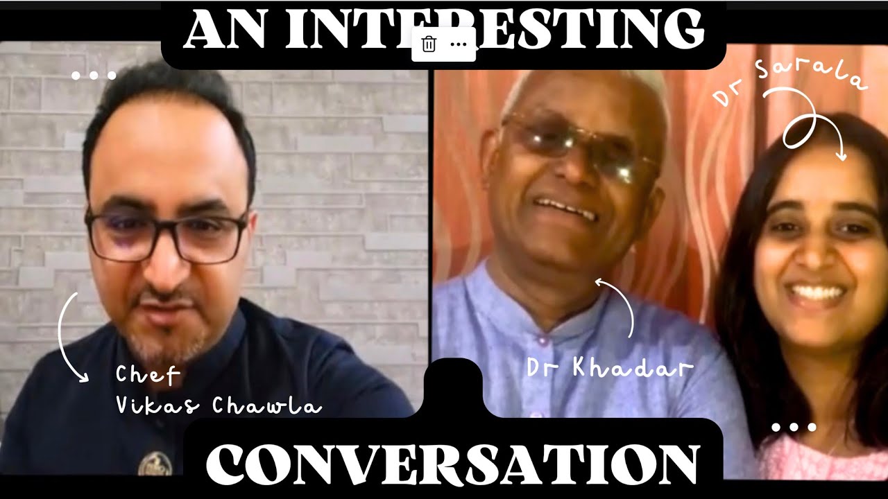 Dr Sarala In Conversation With Chef Vikas Chawla - YouTube
