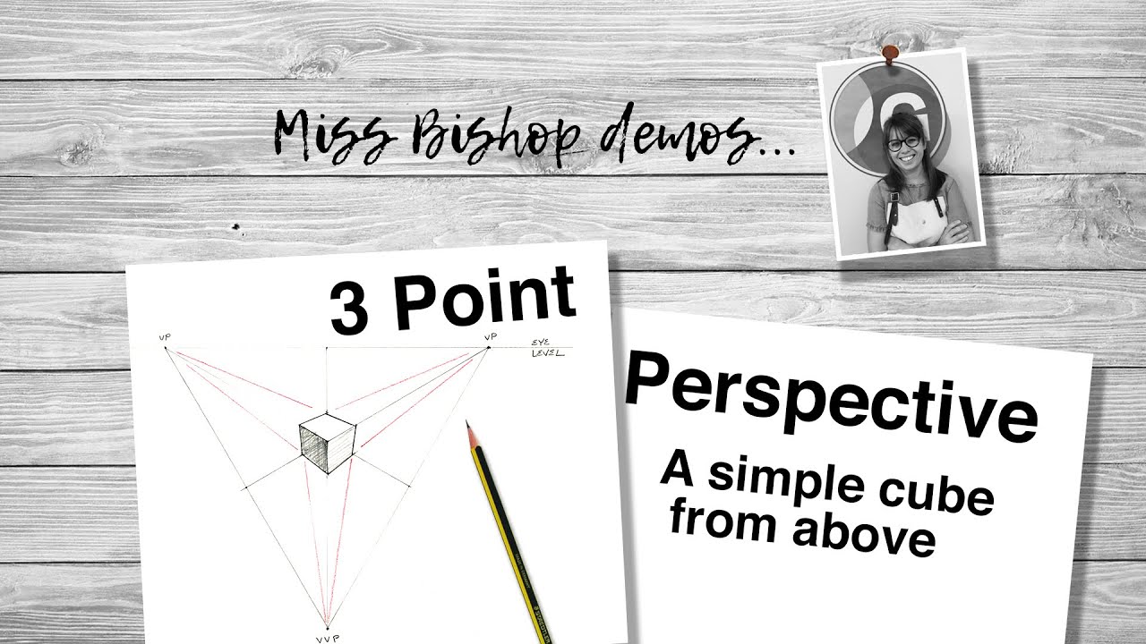 3 Point Perspective: Simple Cube from Above - YouTube