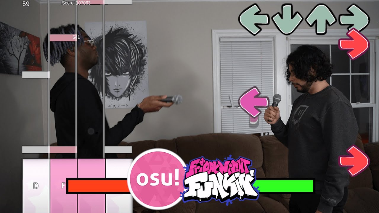 When a Friday Night Funkin player meets an Osu! Mania Player - YouTube