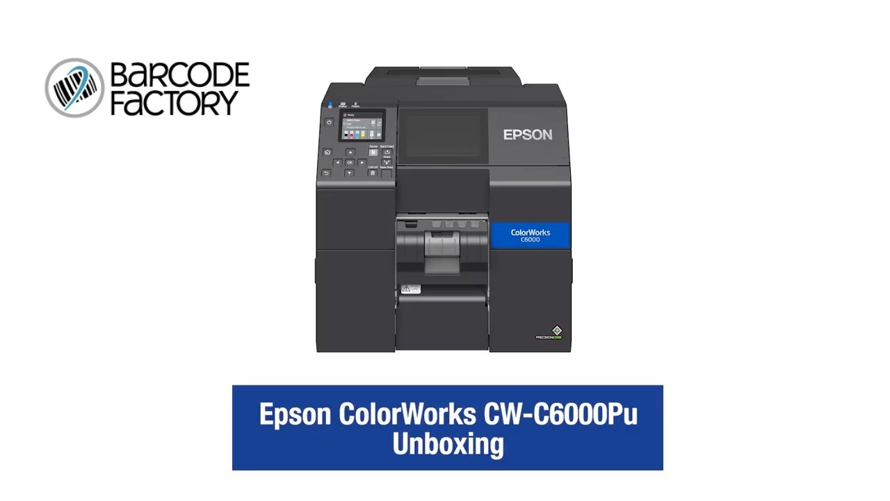 Epson ColorWorks C6000 Unboxing & Overview [Barcode Factory] - YouTube